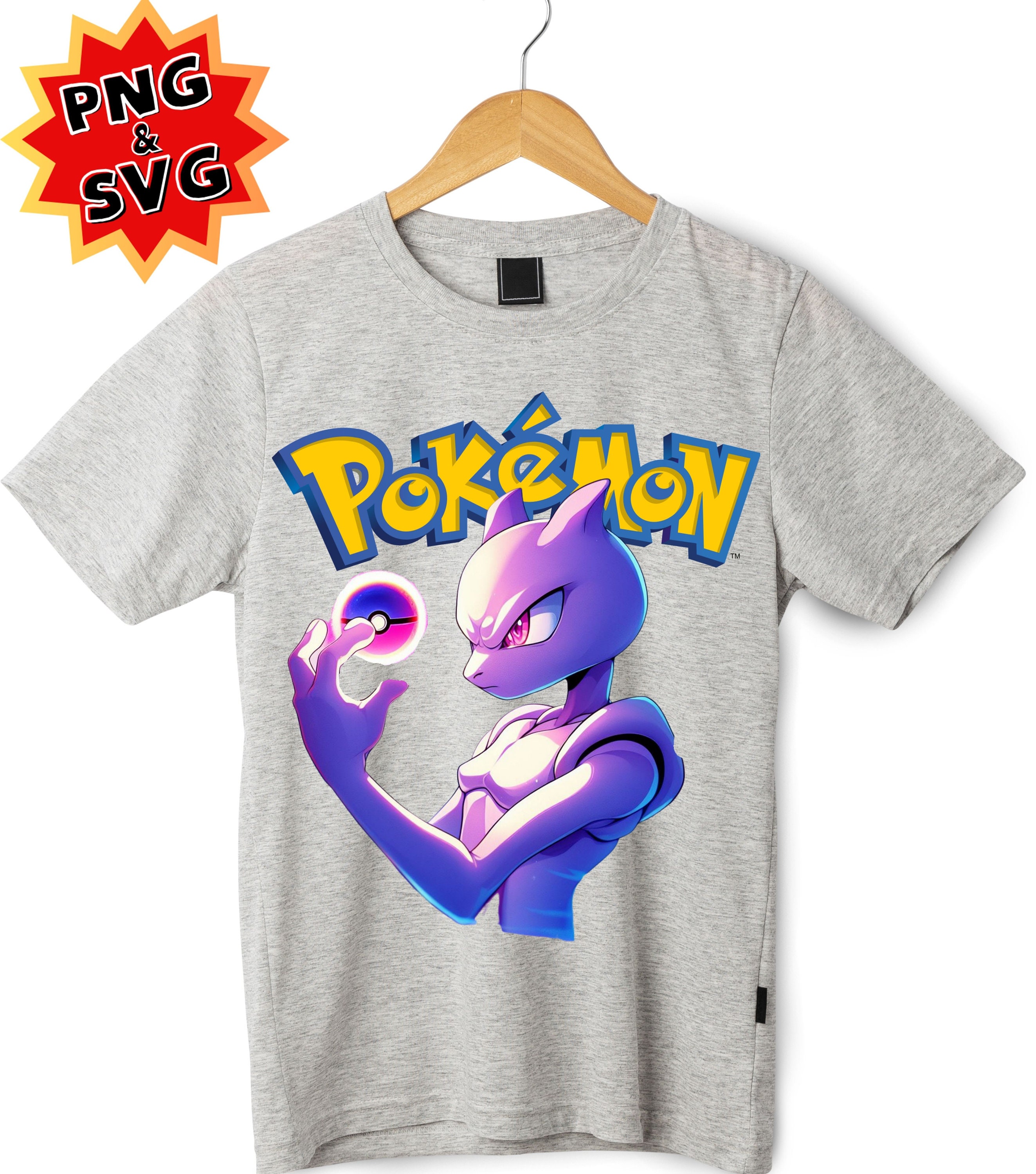 Mewtwo 5 SVG, PNG Anime Fan Art, Pokemon Gift, Anime Svg, Anime Png ...