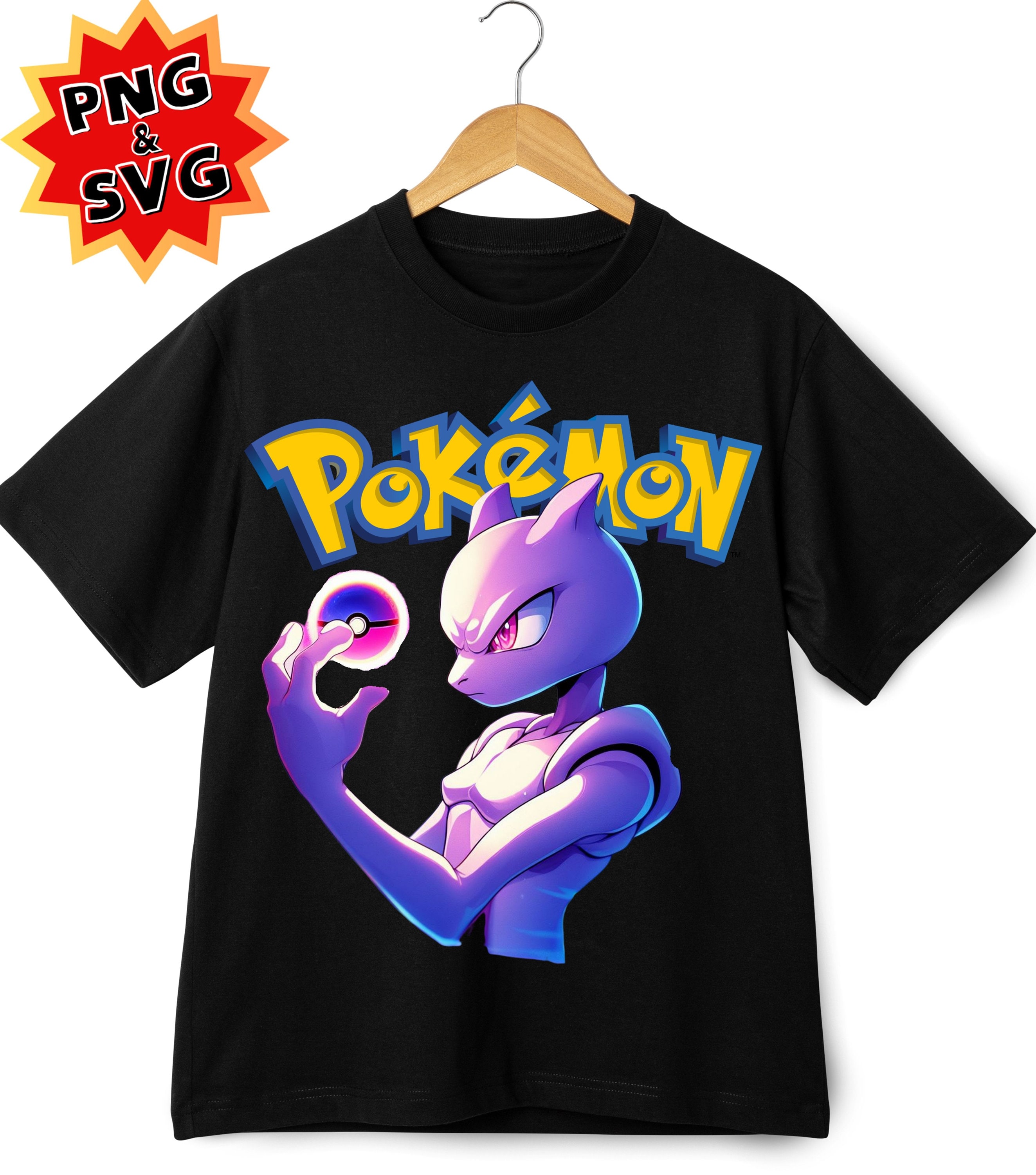 Mewtwo 5 SVG, PNG Anime Fan Art, Pokemon Gift, Anime Svg, Anime Png ...