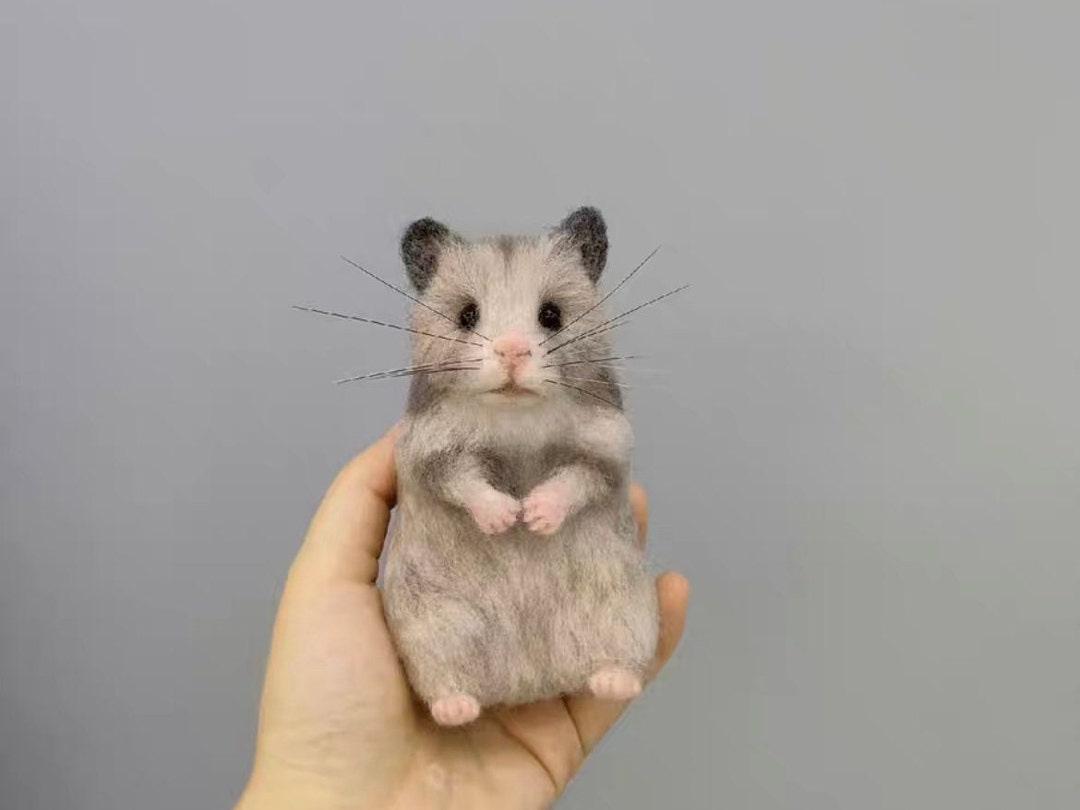 Needle Felted Hamster Felt Animal Sculpture,simulated Hamster,hamster ...