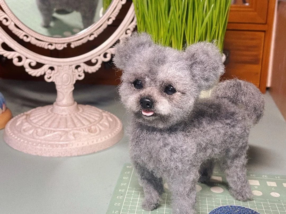 Needle Felted Dog,custom Dog Plush,custom Dog Sculpture,custom Felt ...
