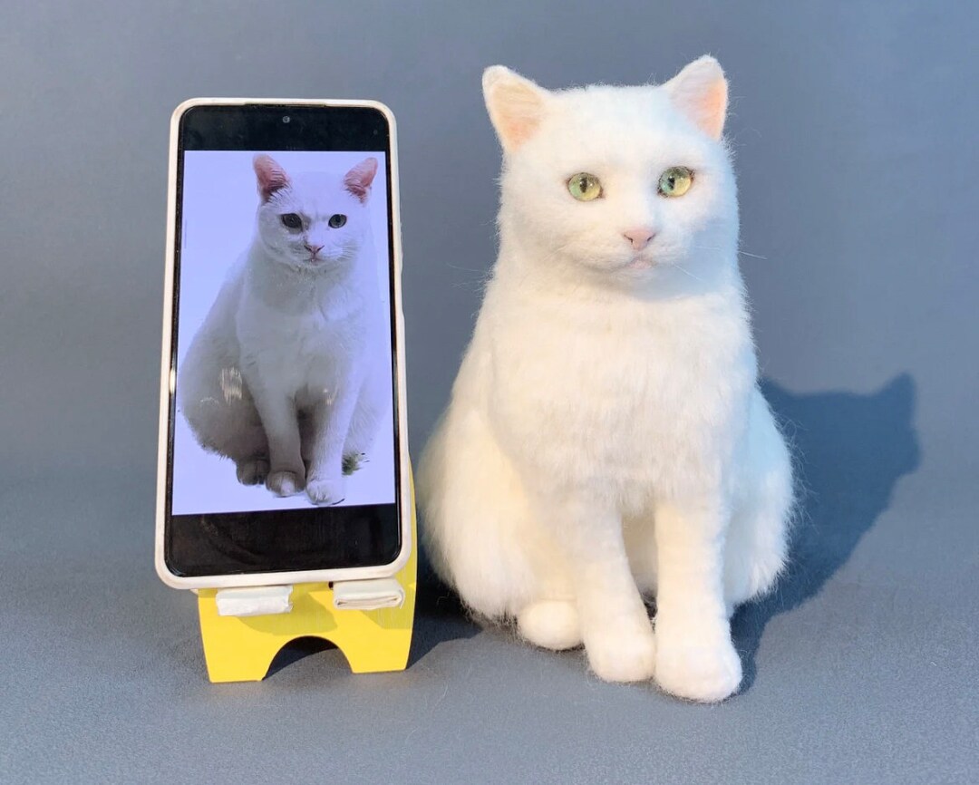 Custom Felt Pet Portraits,custom Needle Felted Pets,felt Cats,wakuneco ...