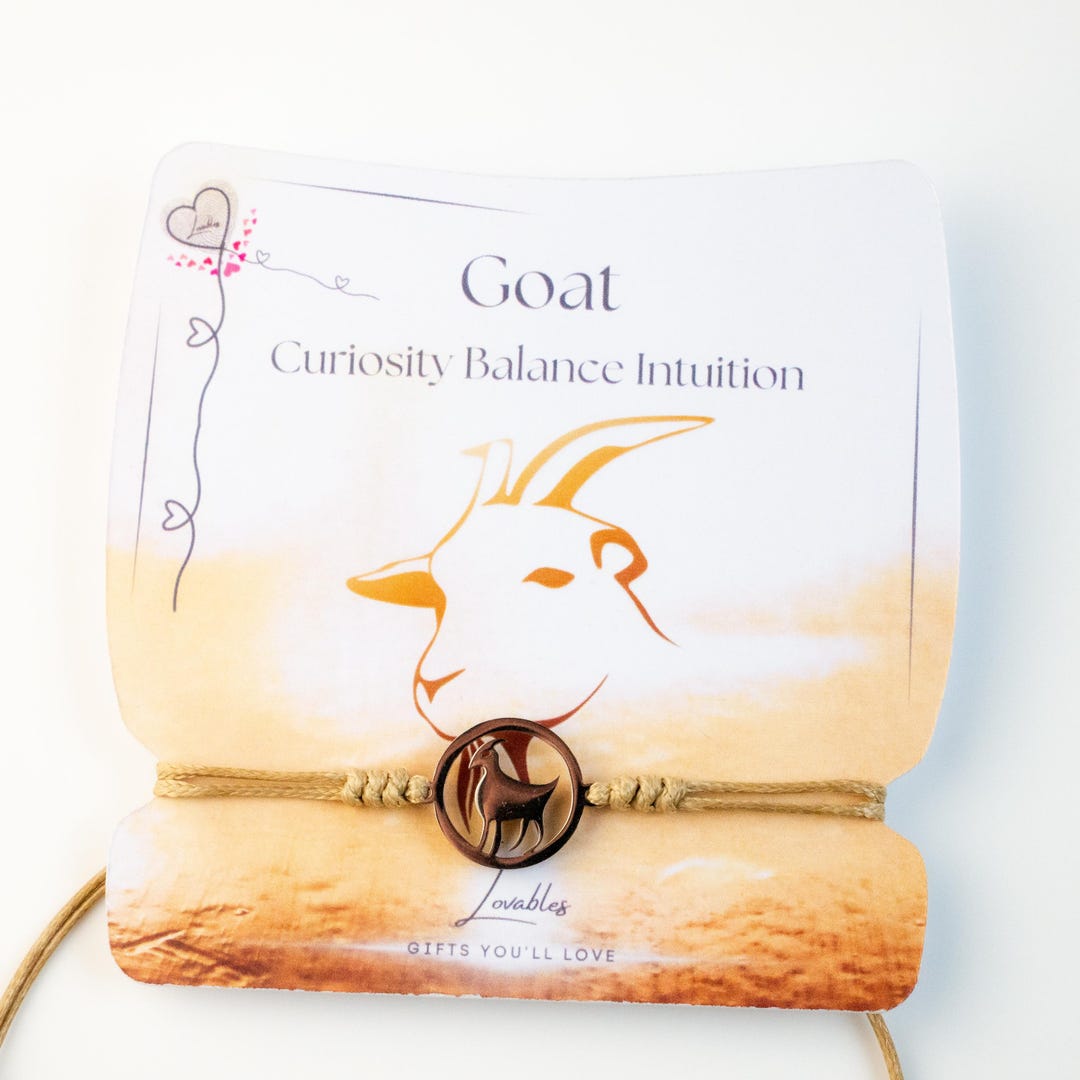Goat Bracelet, Goat Friendship Gift, Goat Jewellery for Women - Etsy