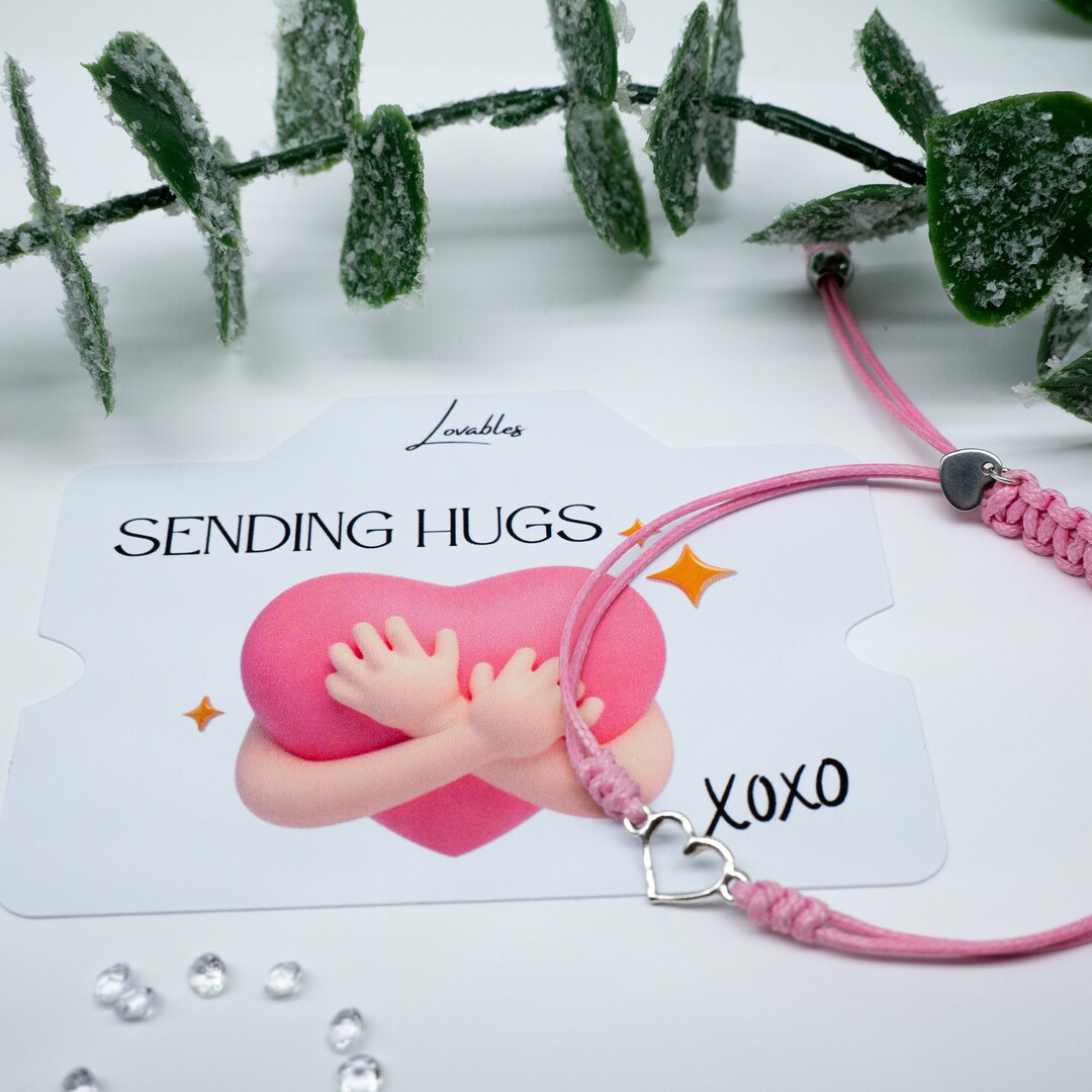 Sending Hugs Bracelet | Thoughtful Gift | Gift for Friend | Thinking of ...