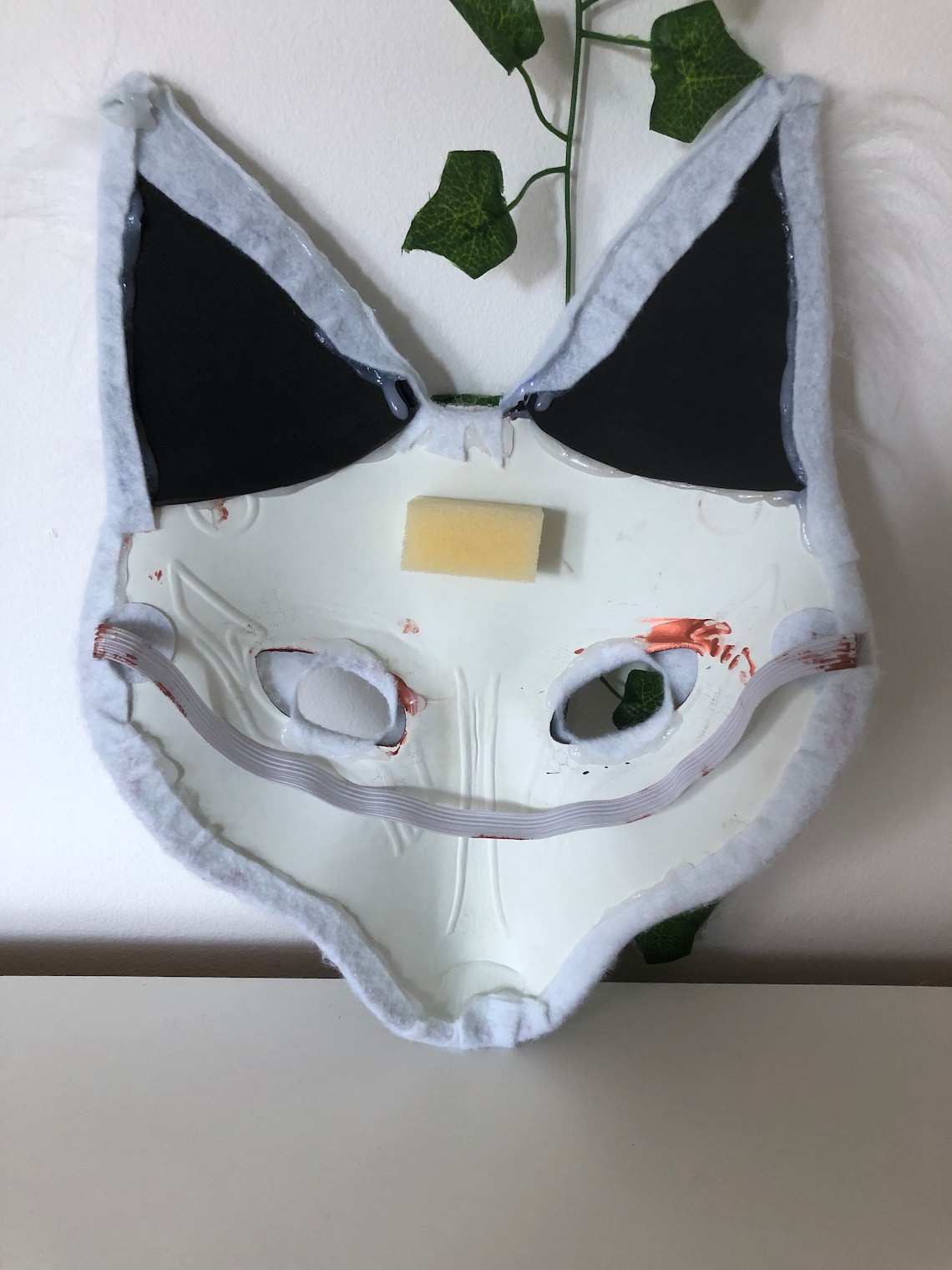 Felted White Therian Fox Mask Base - Etsy