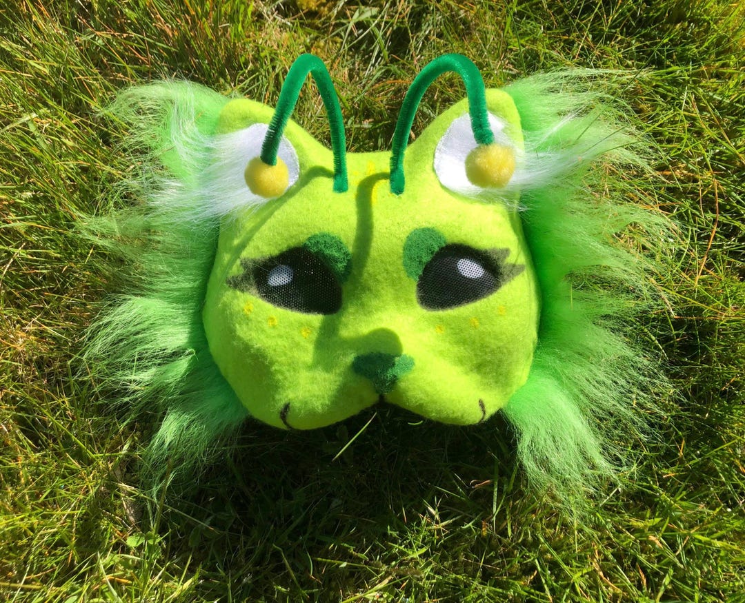 Green Alien Cat Therian Mask - Etsy UK