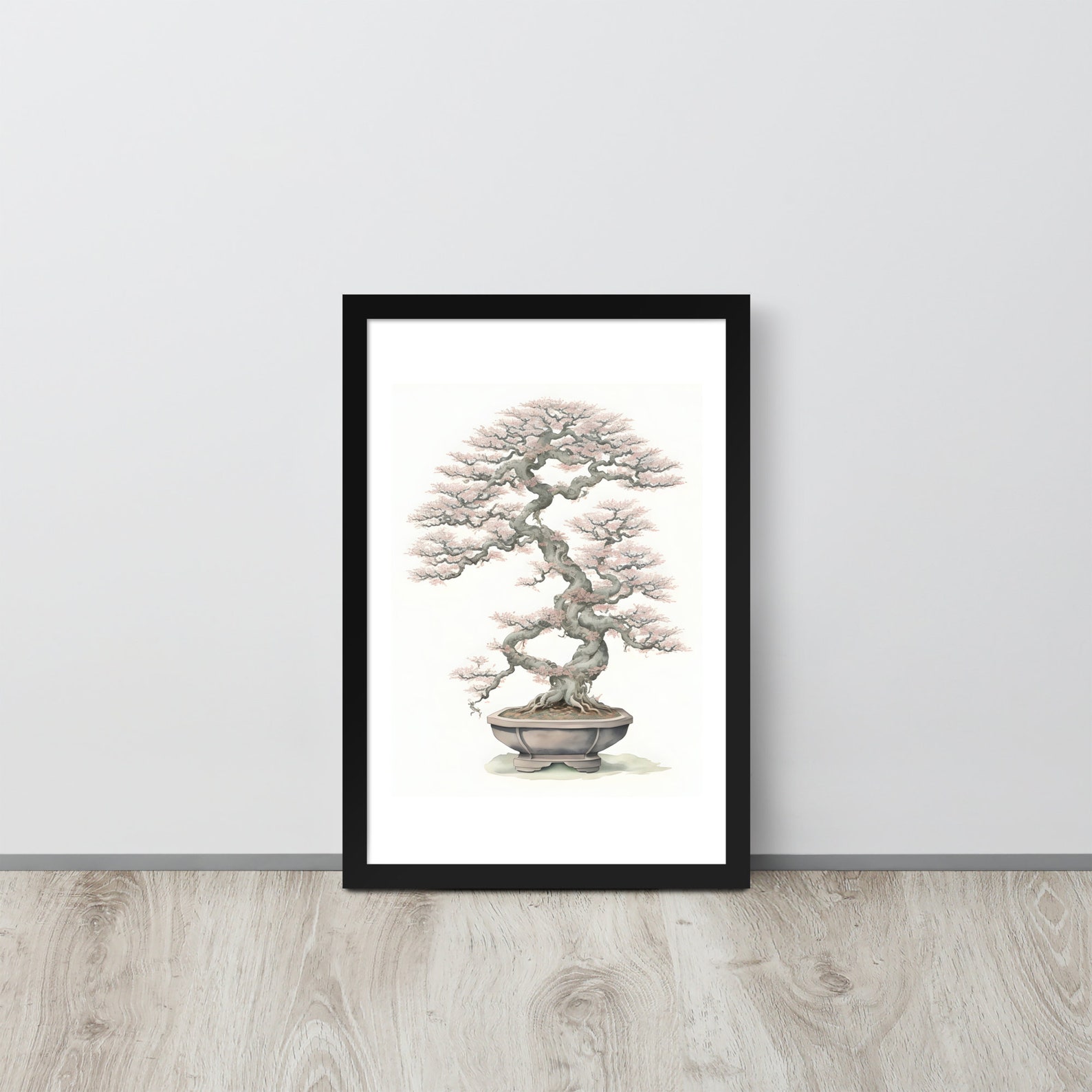 Printable Wall Art, Bonsai Tree Printable, Japanese Print, Watercolor ...