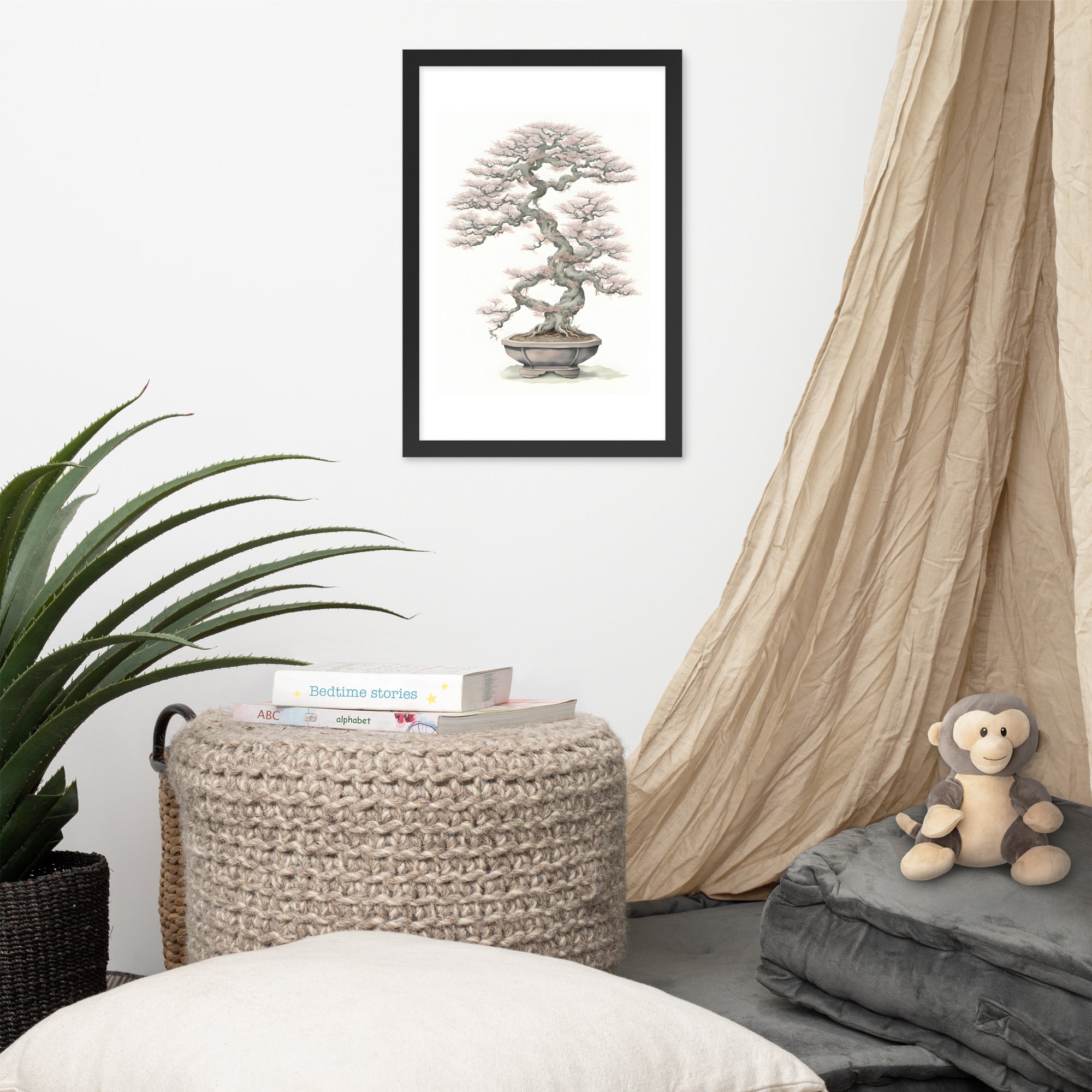 Printable Wall Art, Bonsai Tree Printable, Japanese Print, Watercolor ...