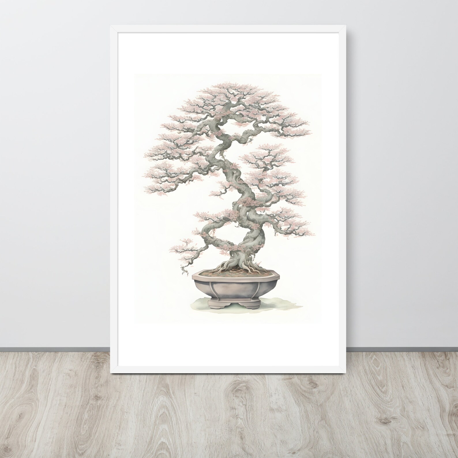 Printable Wall Art, Bonsai Tree Printable, Japanese Print, Watercolor ...
