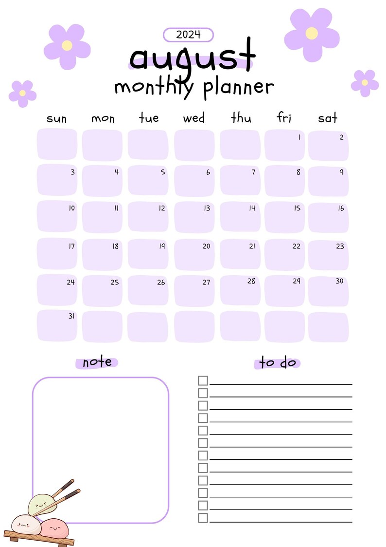 Digital Editable Calendar - Etsy