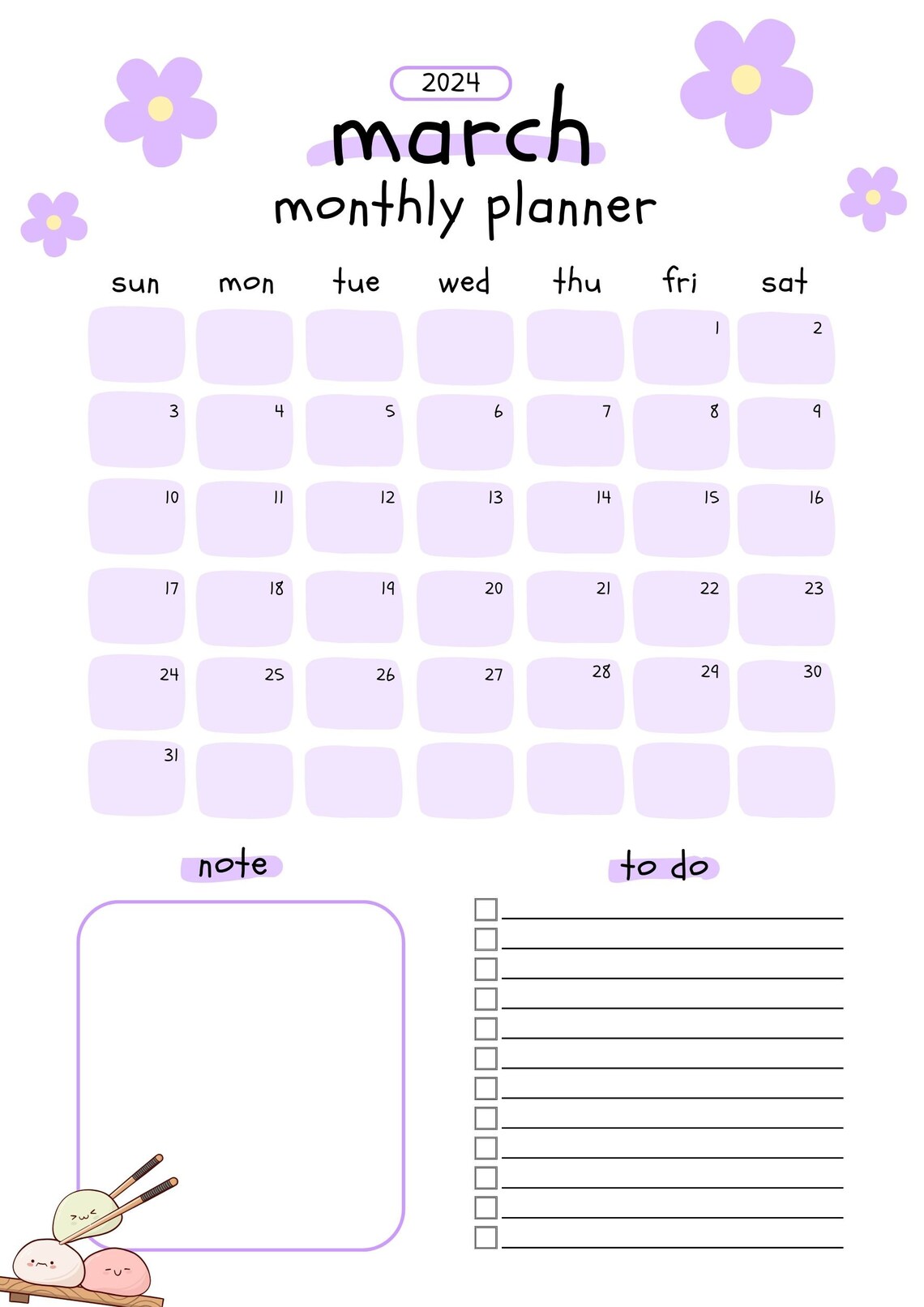 Digital Editable Calendar - Etsy