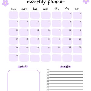 Digital Editable Calendar - Etsy