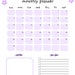 Digital Editable Calendar - Etsy