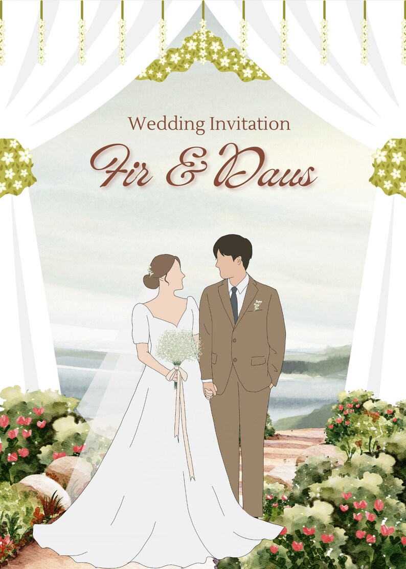 Editable Invitation Card Digital - Etsy