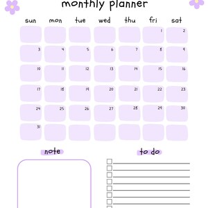 Digital Editable Calendar - Etsy