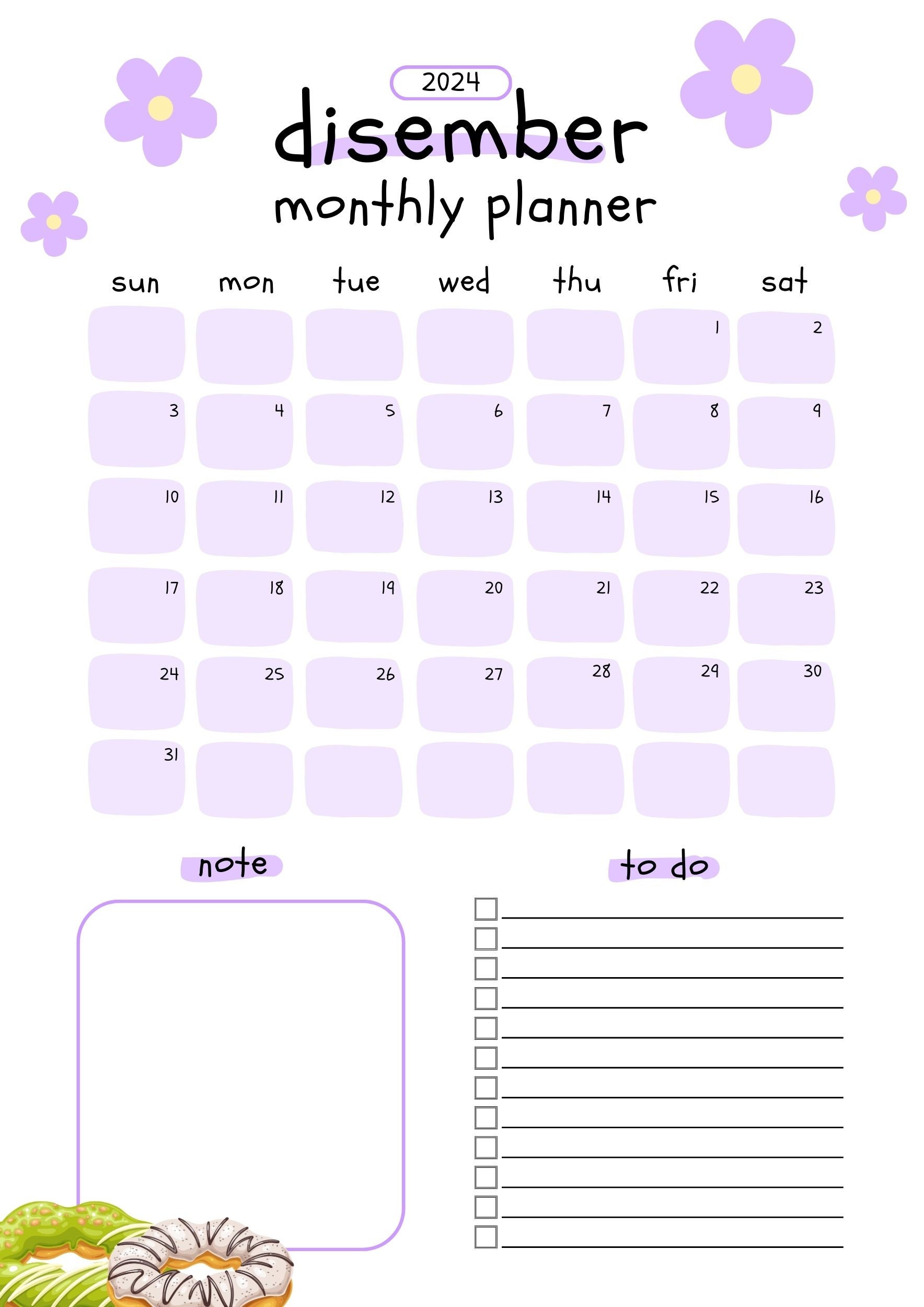 Digital Editable Calendar - Etsy
