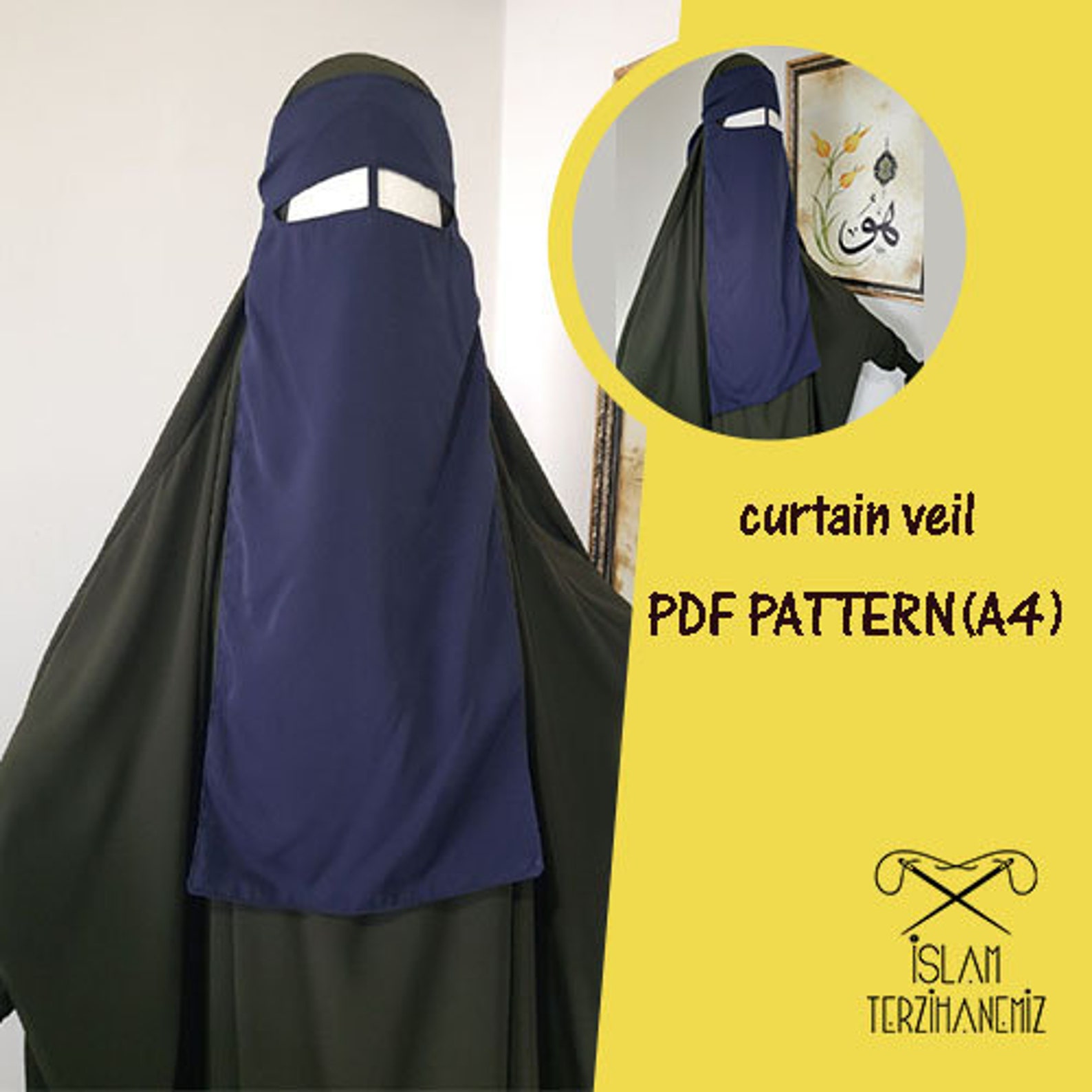 Curtain Veil PDF PATTERN A4 - Etsy