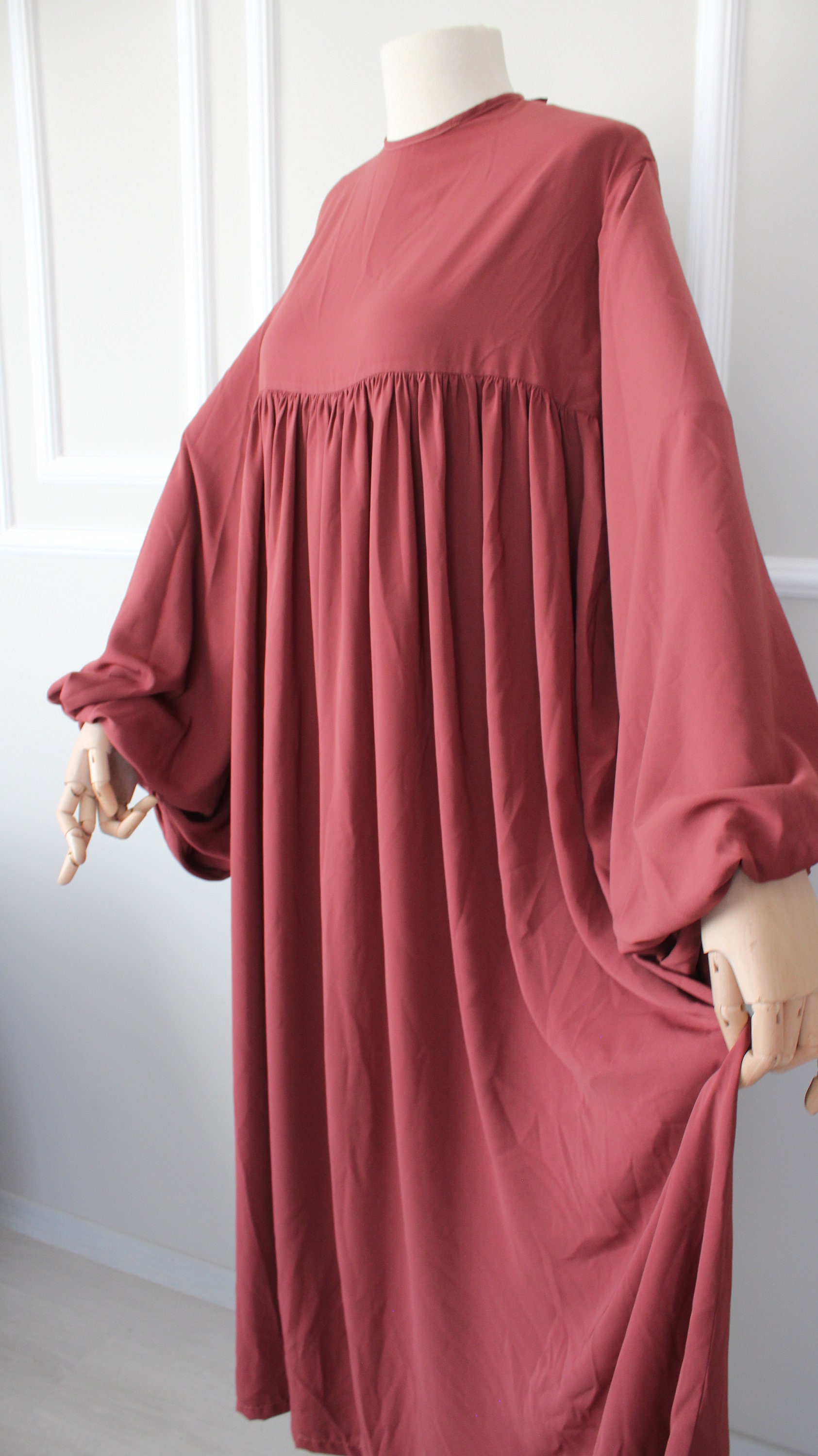 Balloon Sleeve Shired Abaya PDF PATTERN A4 - Etsy Canada
