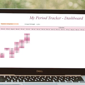 Spreadsheet Period Tracker (pink Version) | Google Sheet | Menstruation ...