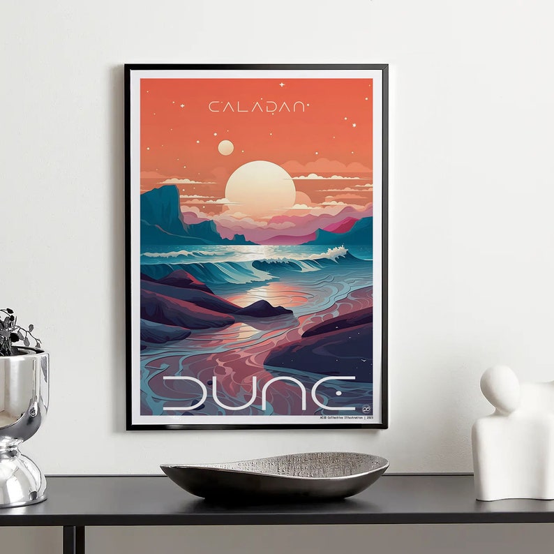 Sand Dune World Planet Poster Digital Artwork Wall Poster Fan Art ...