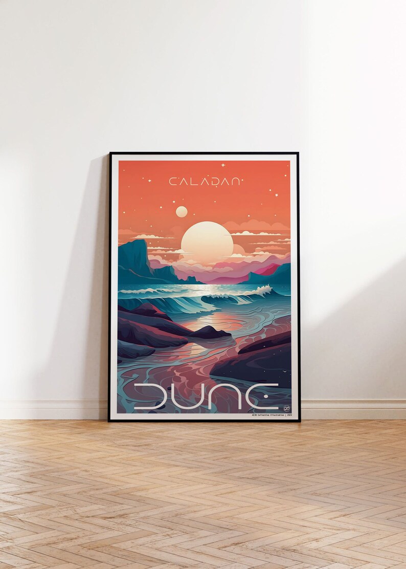 Sand Dune World Planet Poster Digital Artwork Wall Poster Fan Art ...