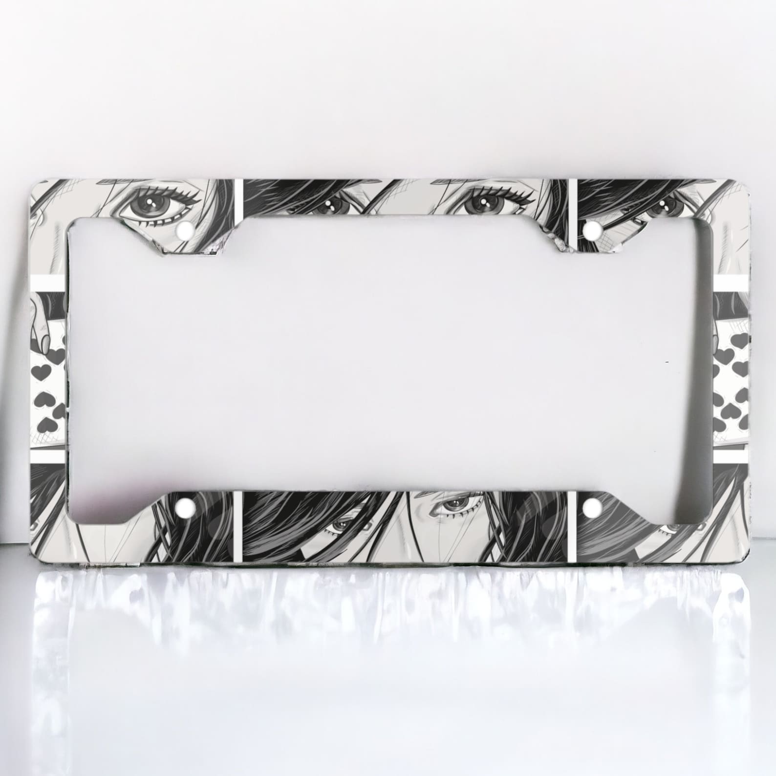 Automotive Anime License Plate Frame, Kawaii License Plate Frame ...