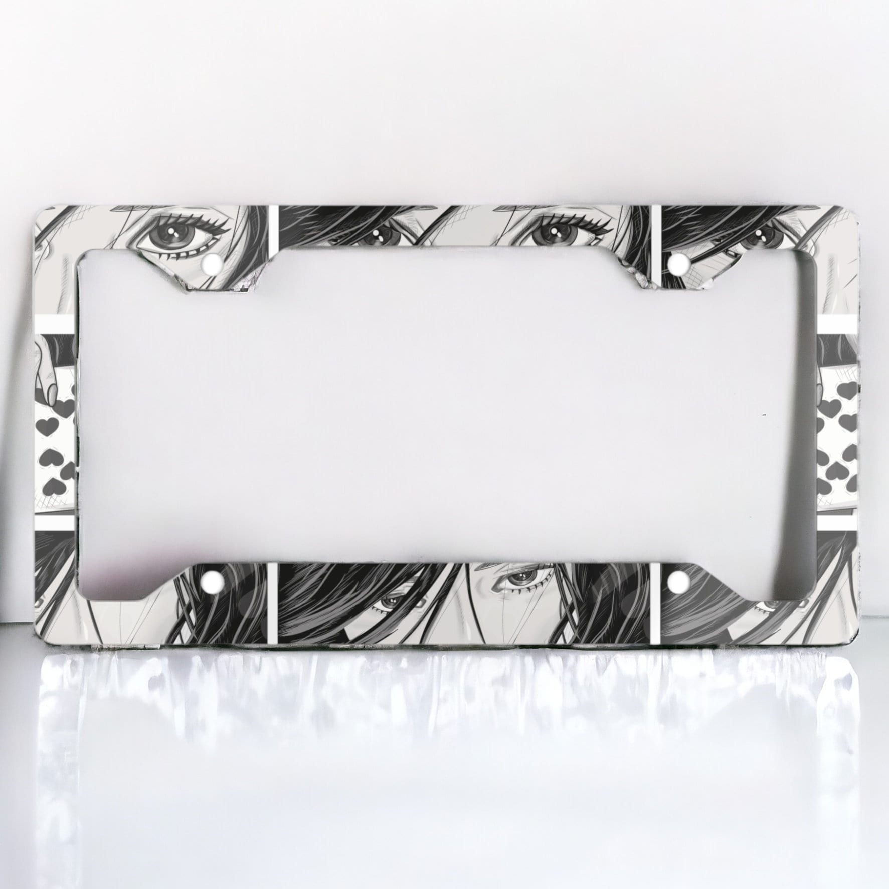 Automotive Anime License Plate Frame, Kawaii License Plate Frame ...