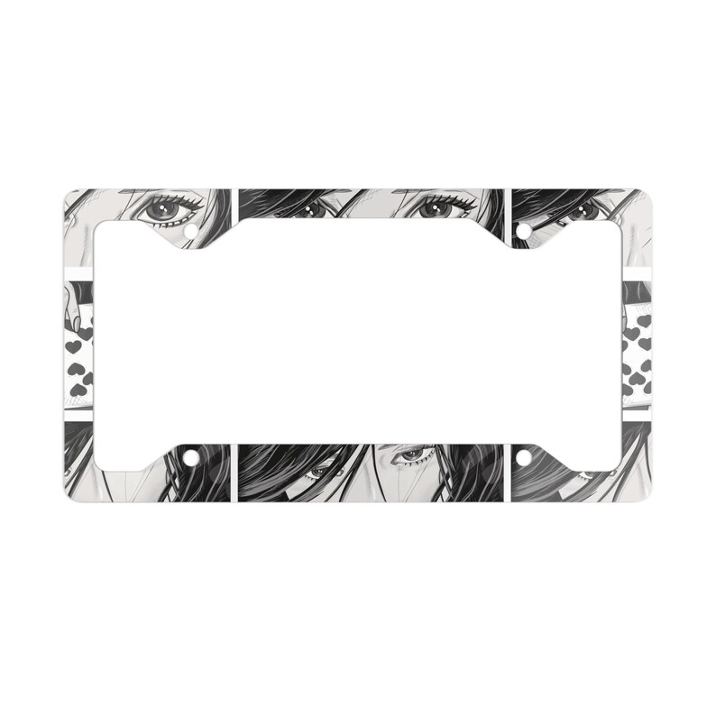 Automotive Anime License Plate Frame, Kawaii License Plate Frame ...
