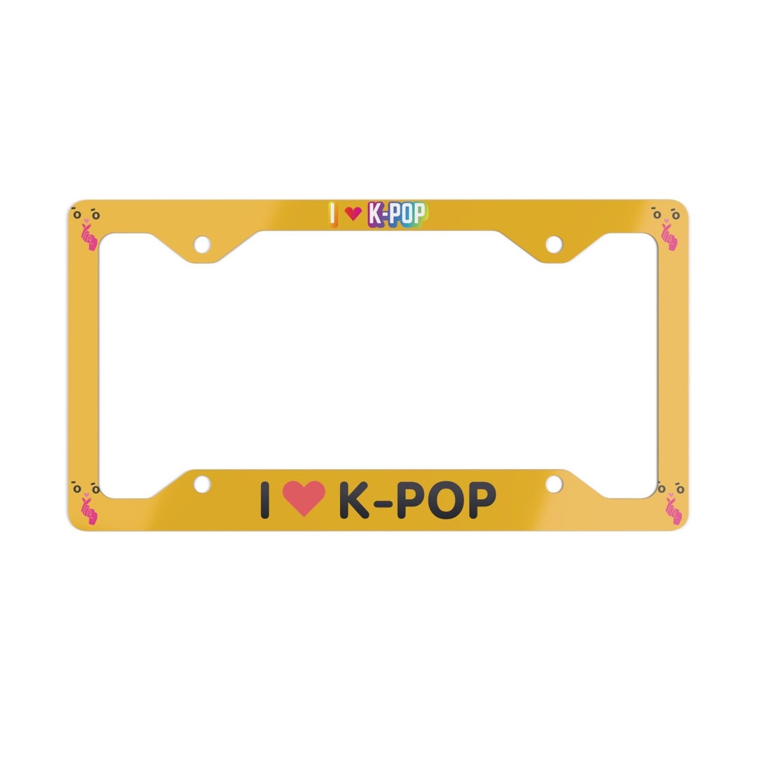 Kpop License Plate Frame, Kpop Car Accessories, Kpop Merch, Jdm ...