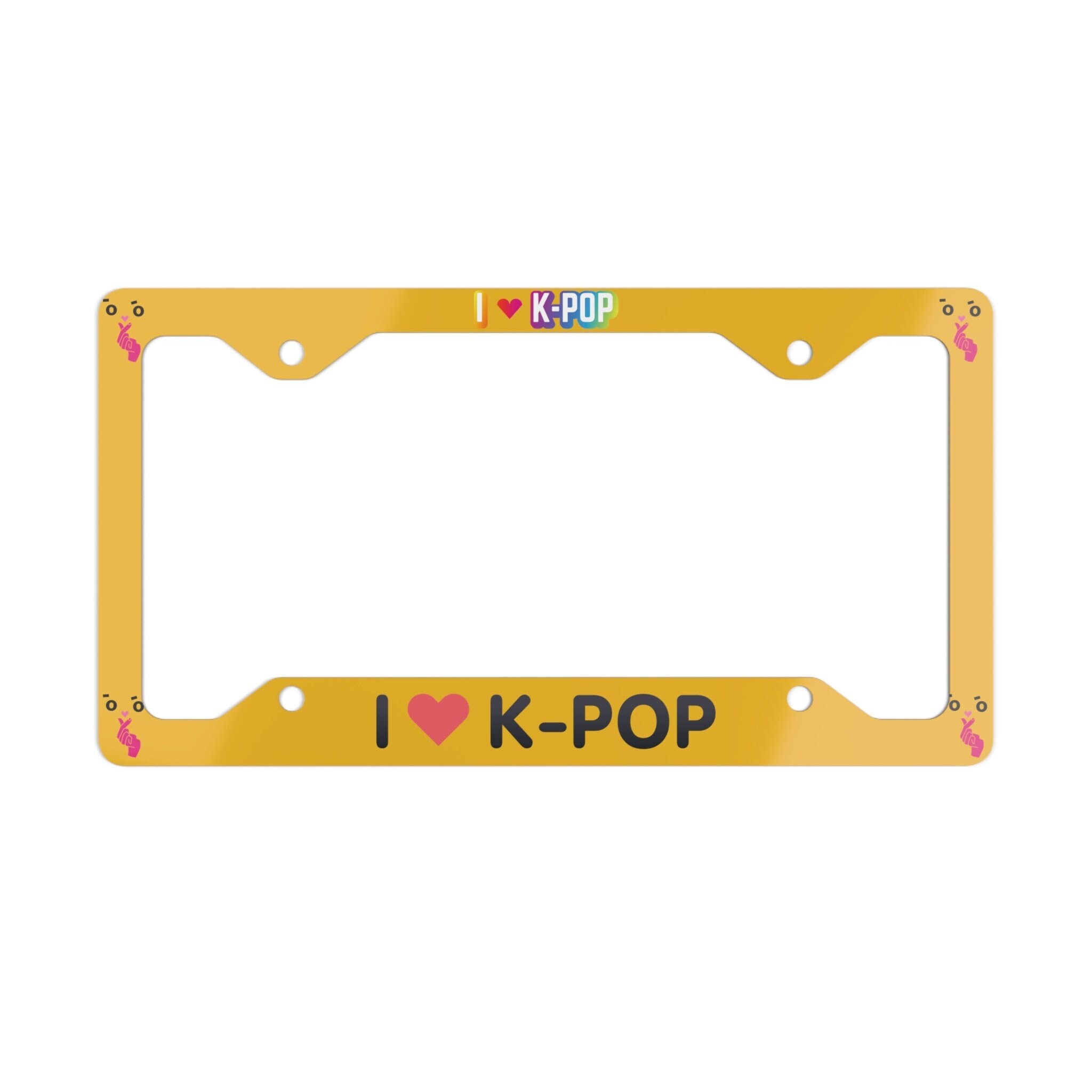 Kpop License Plate Frame, Kpop Car Accessories, Kpop Merch, Jdm ...