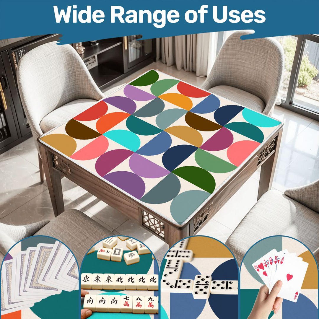 Mahjong Mat Mid Century Modern Play Mat Mahjong Table Mat Mcm Mahjong ...