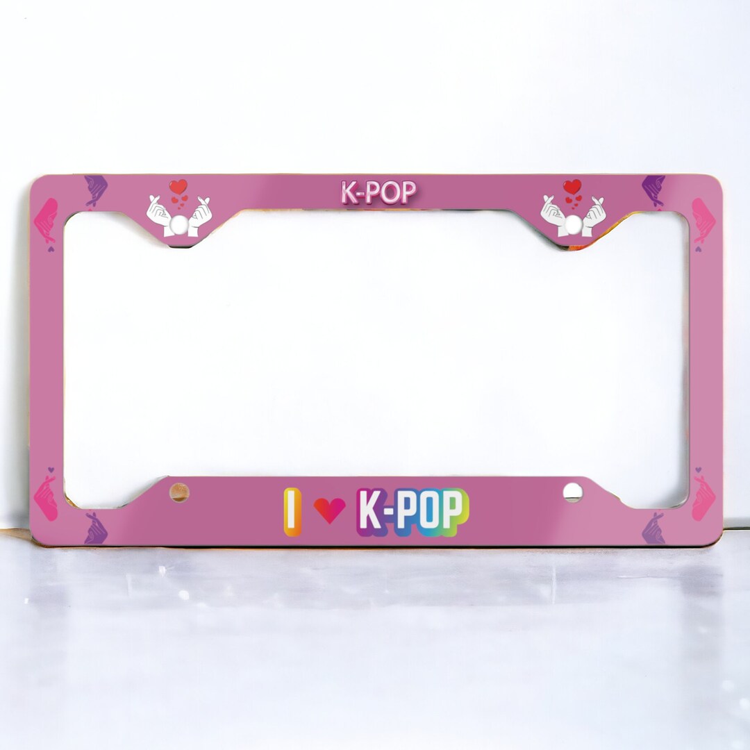 Kpop License Plate Frame, Kpop Car Accessories, Kpop Merch, Jdm ...