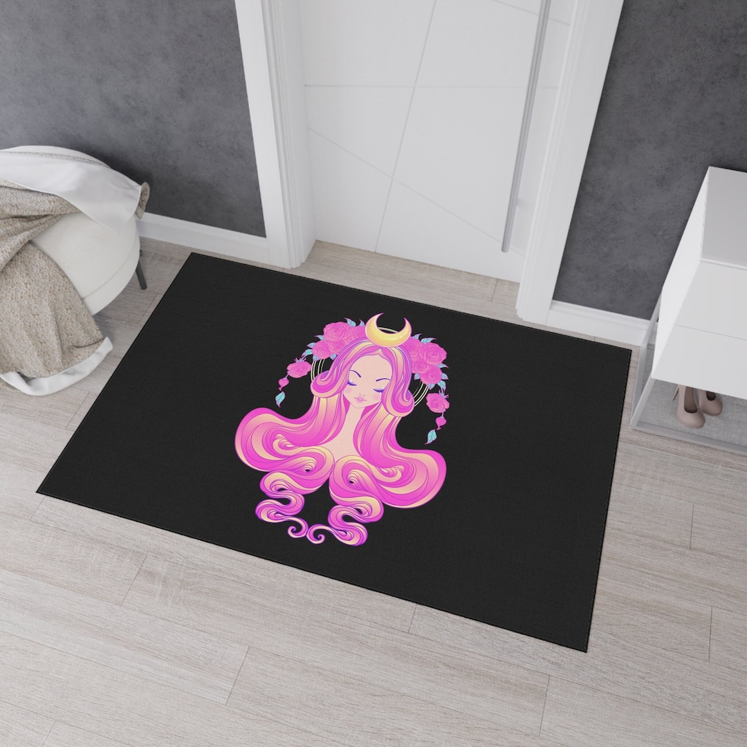 Heavy Duty Floor Mat Luna Moon Anime Doormat Japanese Door Mat Pink ...