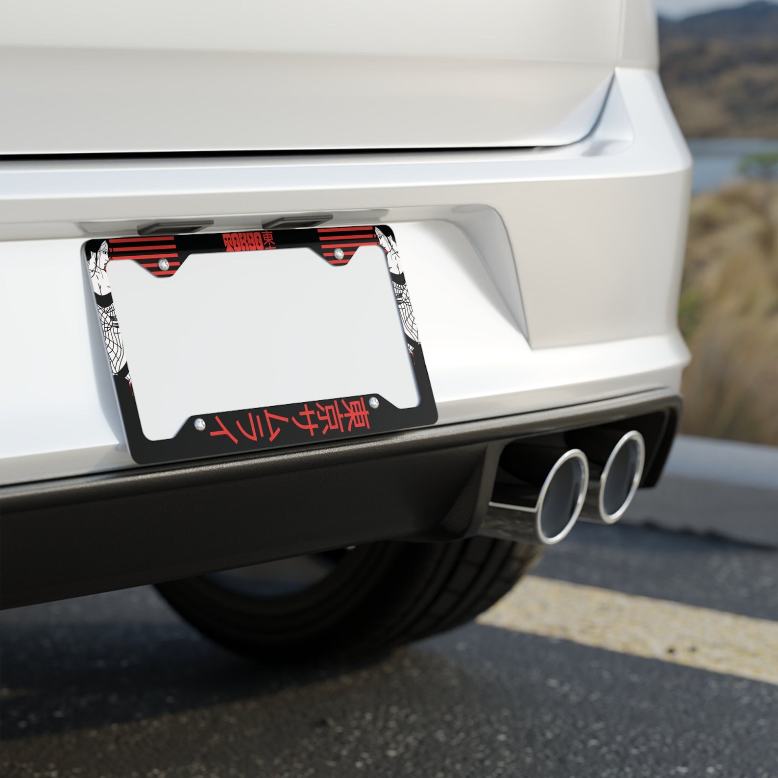 Automotive Anime License Plate Frame, Geisha Kawaii License Plate Frame ...