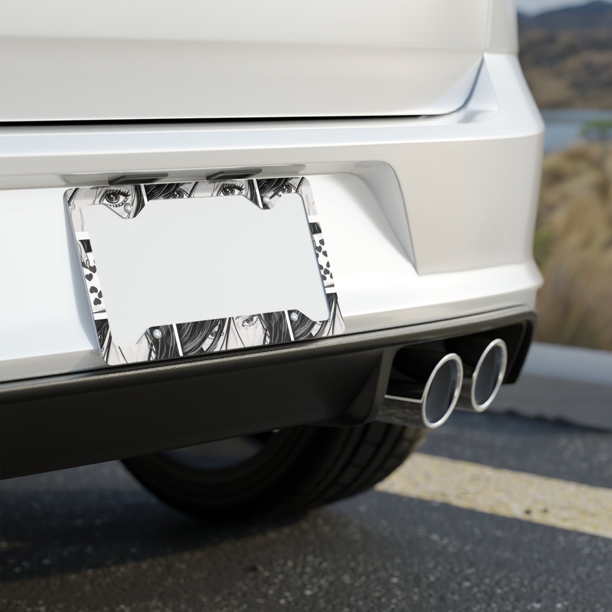 Automotive Anime License Plate Frame, Kawaii License Plate Frame ...