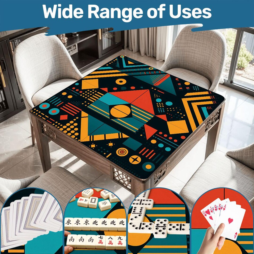 Mahjong Mat Mid Century Modern Play Mat Mahjong Table Mat Mcm Mahjong ...