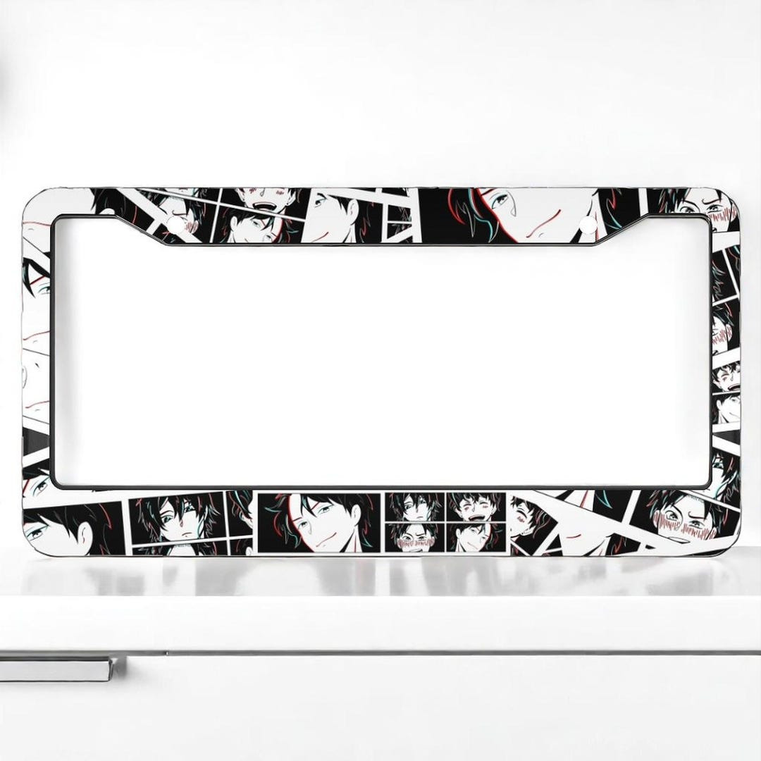 Automotive Anime License Plate Frame Anime Kawaii License Plate Frame ...