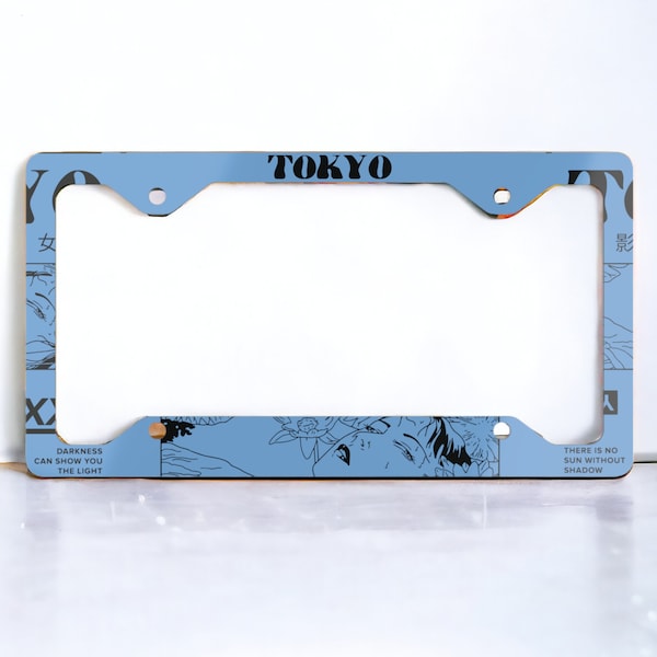 Anime License Plate Frame - Etsy