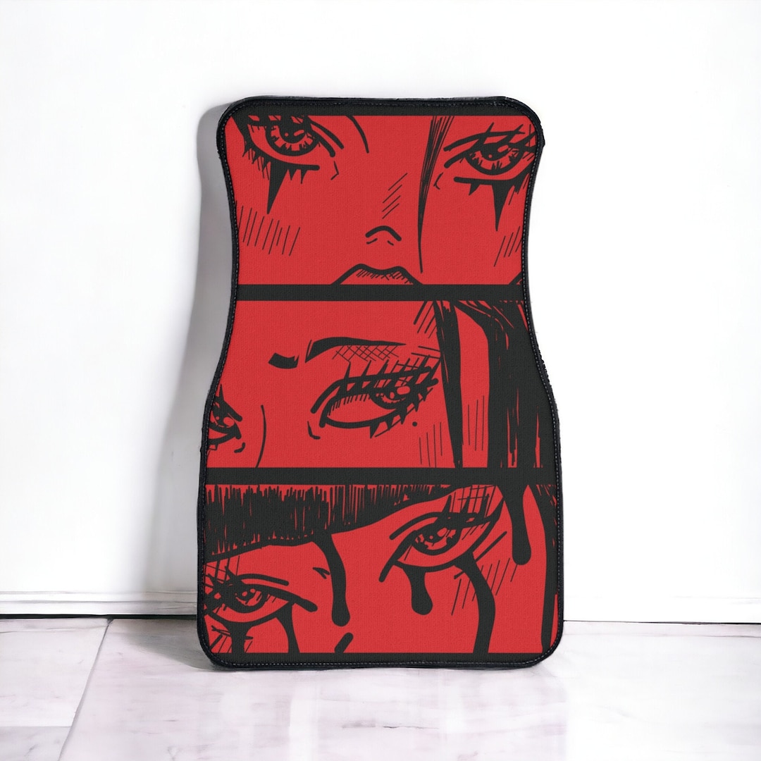 Red Floor Mats Jdm Car Accessories for Teens Japanese Aesthetic Anime ...