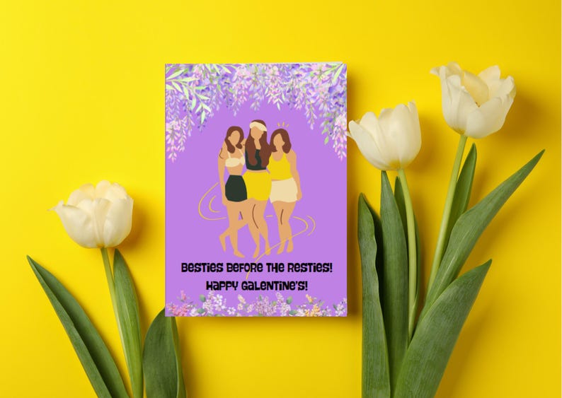Galentine’s Day Digital Card Funny and Best Friend Instant Download ...