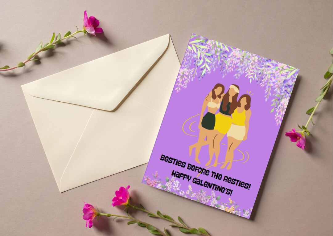 Galentine’s Day Digital Card Funny and Best Friend Instant Download ...