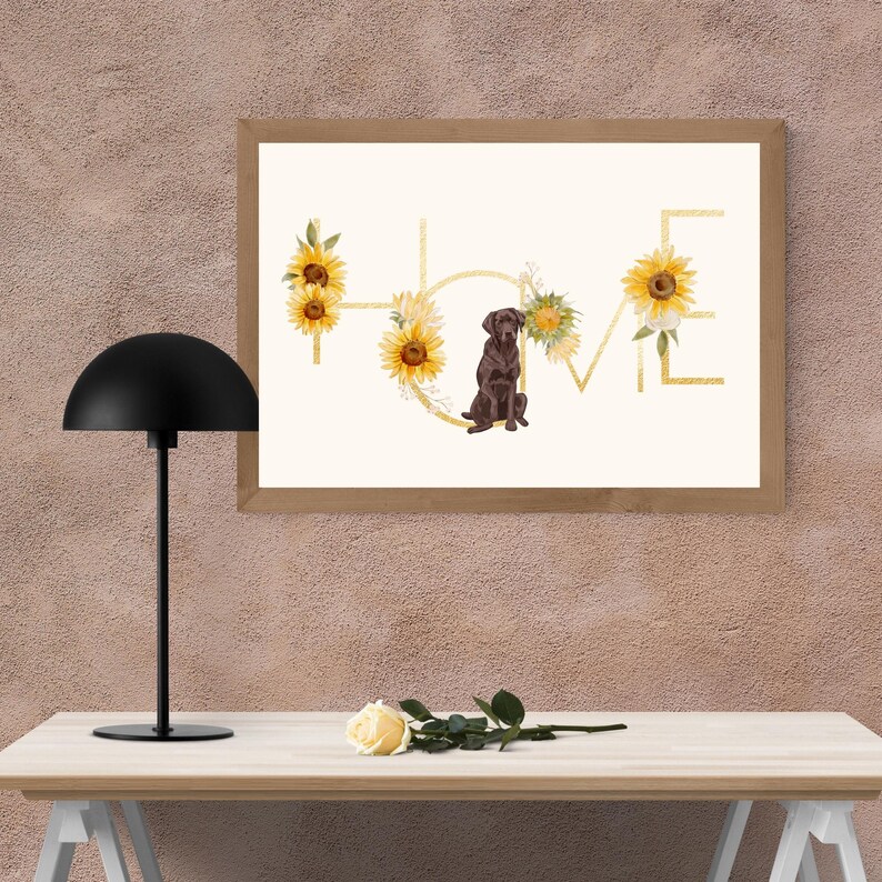 Dog Wall Art Poster / Labrador Retriever Wall Art / Home Decor Print ...