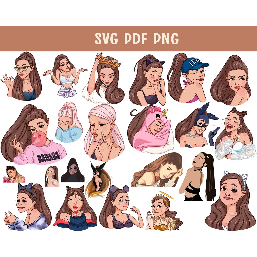Ariana Grande Svg Bundle, Thank You Next Svg, Ariana Svg , Digital ...
