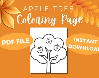 Fall Pumpkin Coloring Page printable PDF Page Digital Activity ...