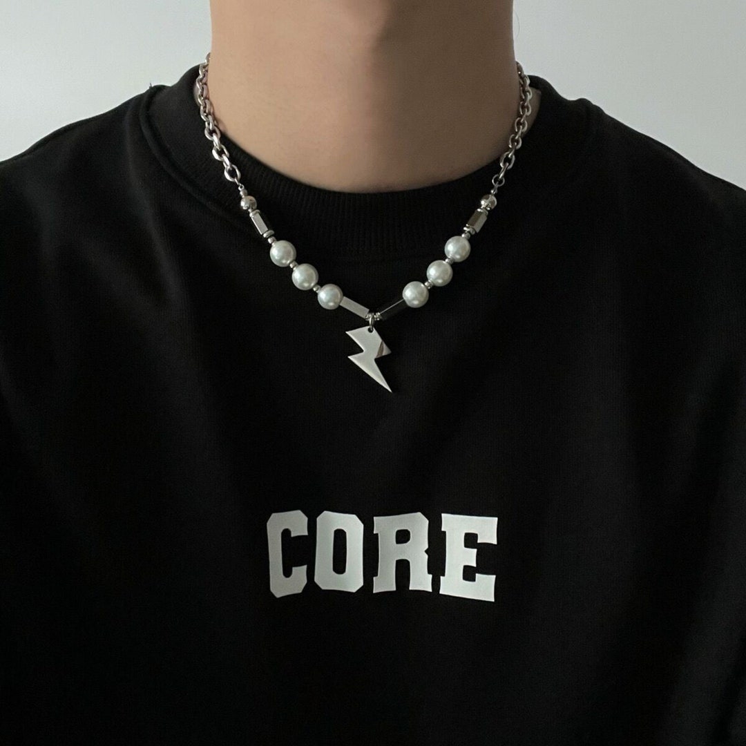 Lightning Necklace Hip-hop Choker Necklace Punk Necklace - Etsy