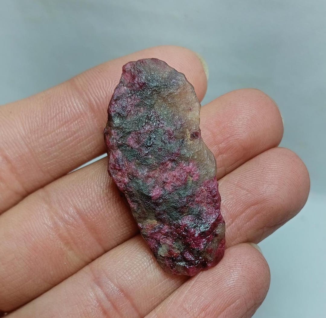 Natural Red Ruby Rough, Uncut Shape Certified Red Ruby, Loose Gemstone ...