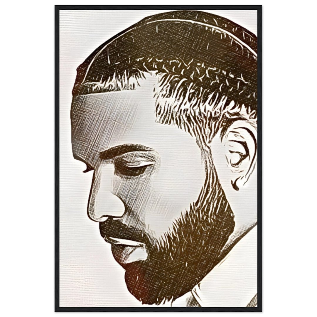 Drake Art Light Cross Hatch Art Design of Famous Musician - Etsy