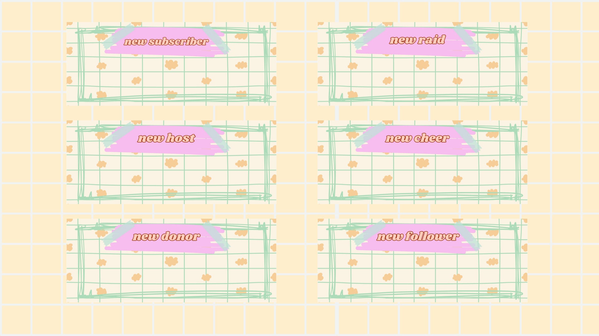 Cute & Groovy 70s Twitch Overlay Bundle - Etsy