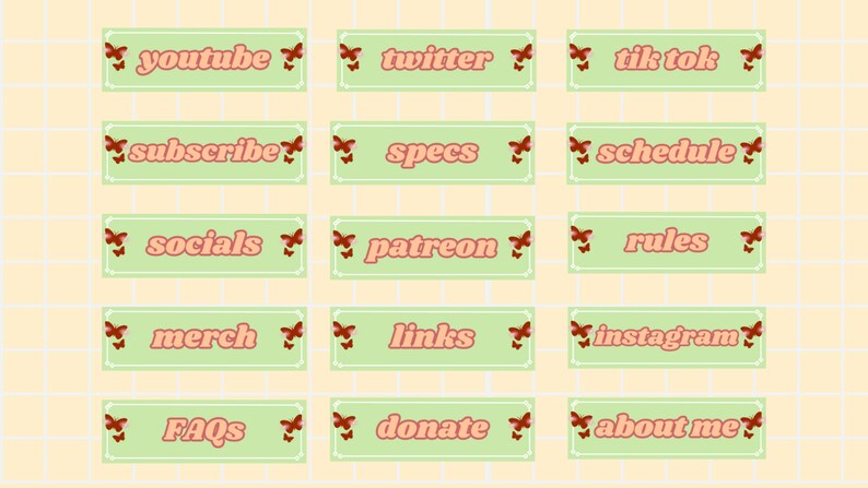 Cute & Groovy 70s Twitch Overlay Bundle - Etsy