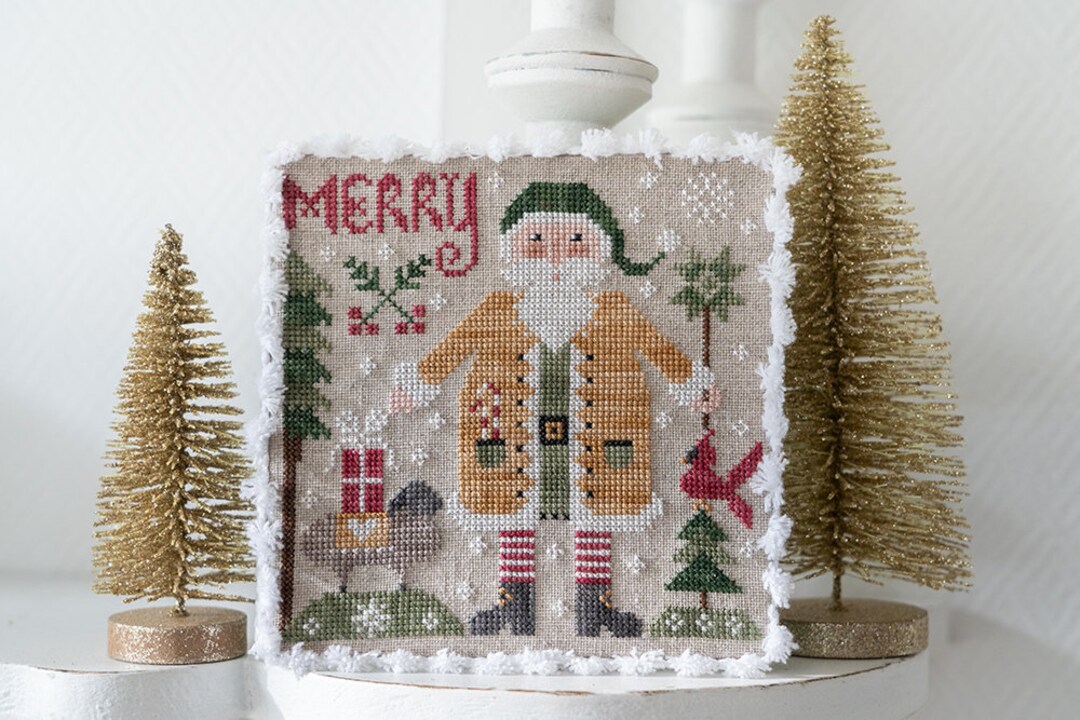 Yellow Santa Tralala Cross Stitch Diagram PDF - Etsy