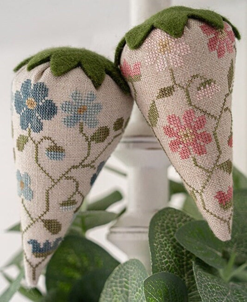 Strawberry Flowers Tralala Cross Stitch Diagram PDF - Etsy